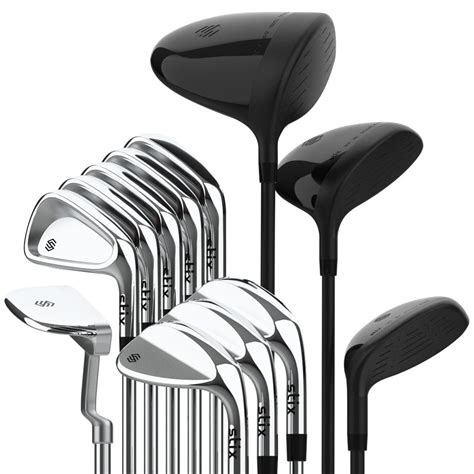 All Black 12 Club Golf Set The Complete Set Silver