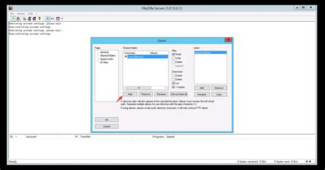 使用filezilla搭建ftp服务，实现java操作共享文件夹中的文件，上传、下载java 文件上传filezilla Csdn博客