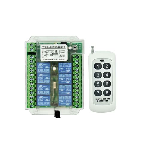 Diymore DC8 86V AC110 275V 8CH สวตชควบคมระยะไกลไรสาย สาหรบเครองใชในครวเรอน ไฟ LED
