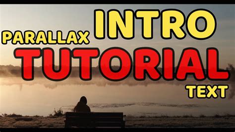 How To Make Video Intro Parallax Effect Youtube