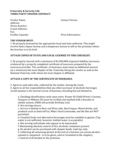 free 10 third party vendor contract samples in pdf doc