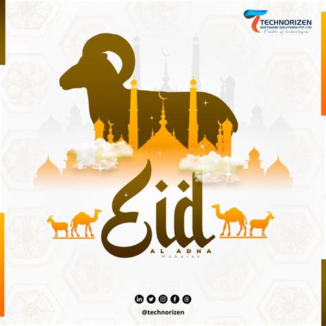 Technorizen Software Solutions On Linkedin Eidaladha Bakraeid Eid2024 Blessings Joy