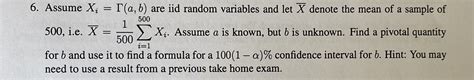 Solved Assume XiΓab ﻿are Iid Random Variables And Let