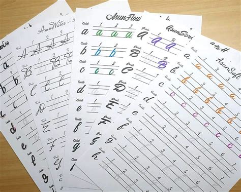 Cursive Writing Worksheet Template Bundle Pack Cursive Etsy