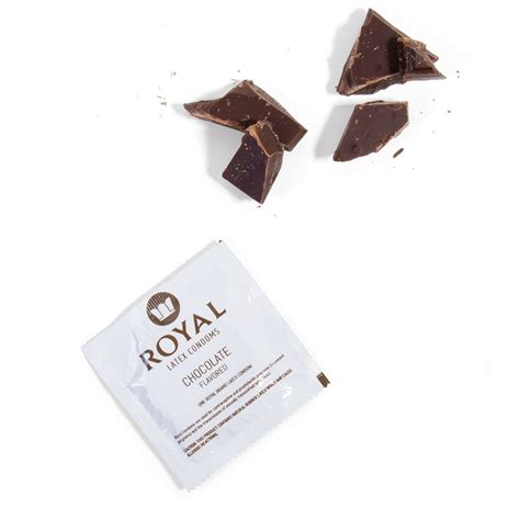 Chocolate Flavored Ultra Thin Latex Condoms Royal Royal Intimacy