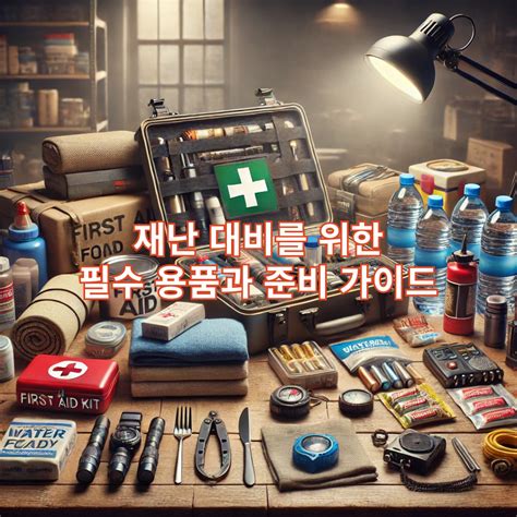 재난 대비를 위한 필수 용품과 준비 가이드
