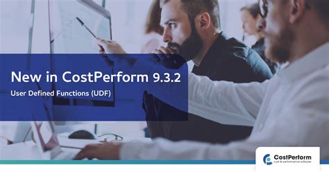 new in costperform version 9 3 2 user defined functions