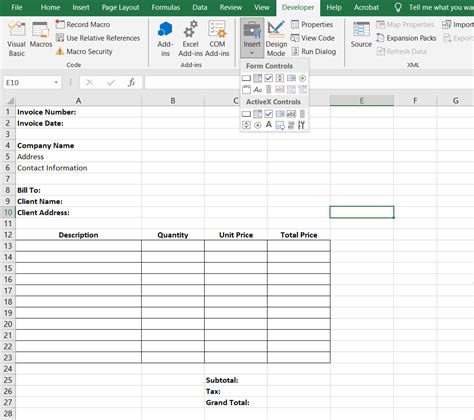 Building A Basic Invoice Generator Using Vba In Excel By Betashorts Medium