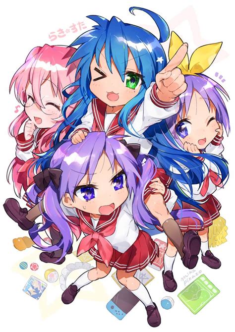 女孩子 幸运星 泉此方 柊司 柊镜 高良美幸 太赞了 Mika Pikazo illustration PixivBox