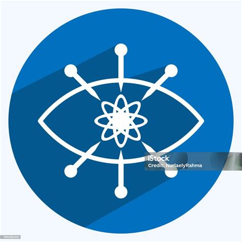 아이콘 관찰 데이터 분석 기호에 적합합니다 긴 그림자 스타일 편집 가능한 간단한 디자인 디자인 템플릿 벡터 간단한 기호 그림