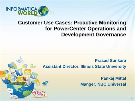 Pdf Proactive Powercenter Monitoring Informatica€¦ · 1 Customer Use