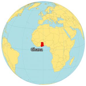 Ghana On World Map