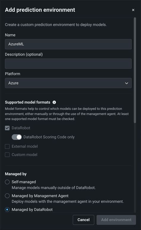Automated Deployment And Replacement Of Scoring Code In Azureml Datarobot Docs