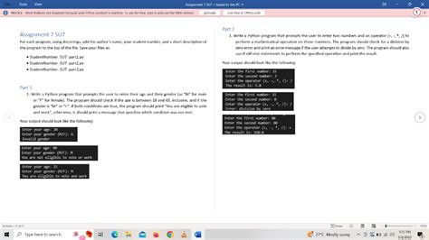Solved Assignment 7 SU7 1 Write A Python Program That Chegg