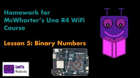 Hw For Paul Mcwhorters Uno R4 Wifi Class Lesson 5 Youtube