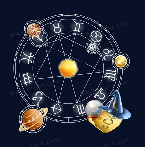 矢量十二星座占卜术图片免费下载 PNG素材 编号18midke74 图精灵