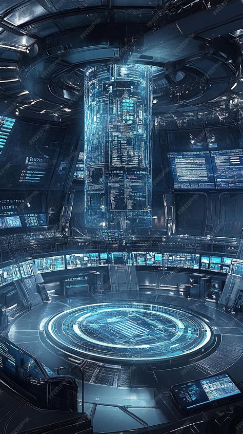futuristic coding arena with tiered seating premium ai generated image