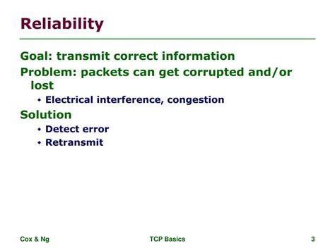 Ppt Tcp Basics Powerpoint Presentation Free Download Id 1830477