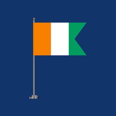 Premium Vector Illustration Of Ivory Coast Flag Template