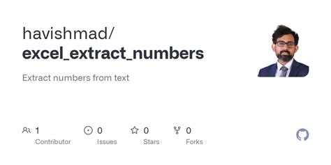 Github Havishmadexcelextractnumbers Extract Numbers From Text