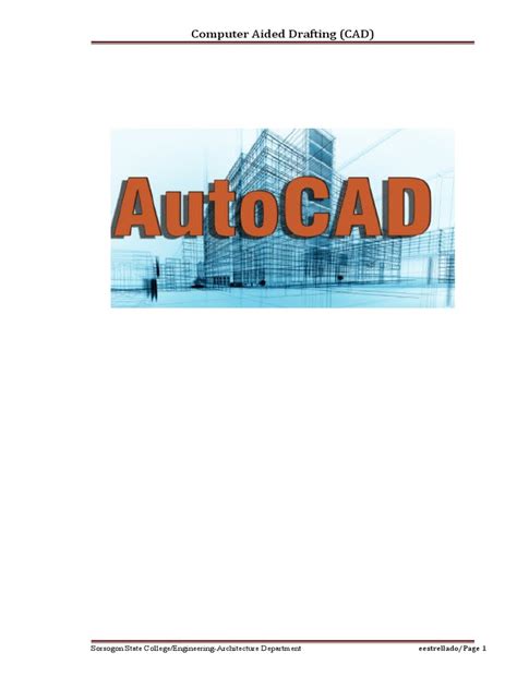 Cadd Module Week 2 Pdf Auto Cad Computer Aided Design