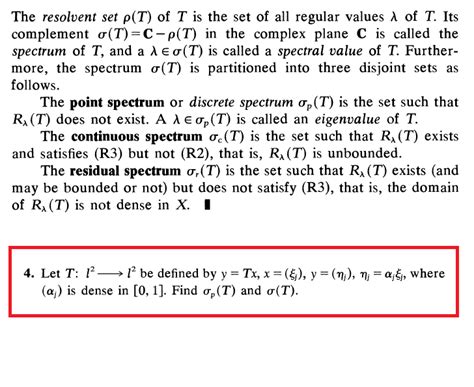 Solved The Resolvent Set Pt Of T Is The Set Of All Regular