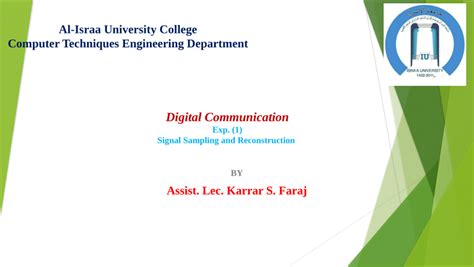 Pdf Exp No 1 Signal Sampling And Reconstruction Digital
