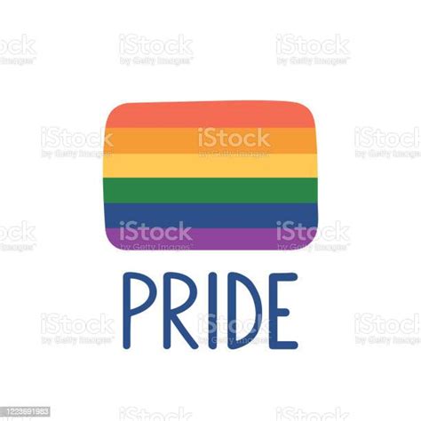 프라이드 플래그입니다 Lgbtq 무지개 허용 오차 일 카드 자부심의 달 Lgbtq 디자인 요소입니다 게이 퍼레이드 기호입니다 벡터 일러스트레이션 0명에 대한 스톡 벡터 아트