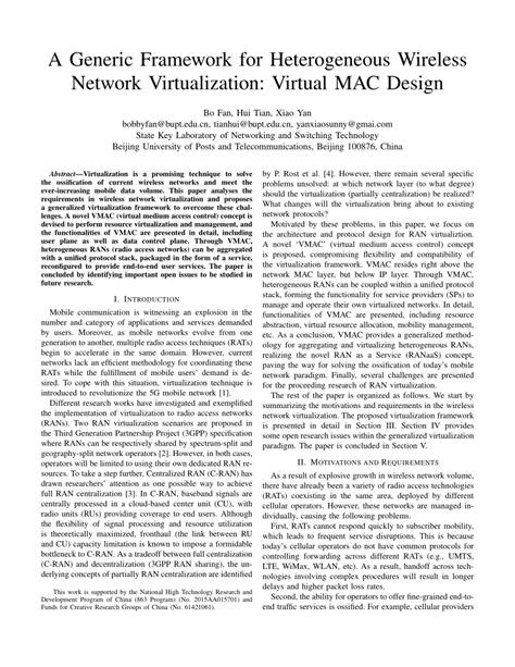 pdf a generic framework for heterogeneous wireless network