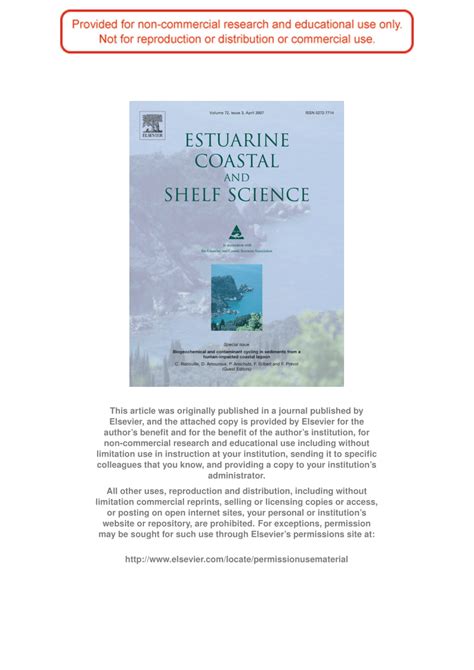 Pdf The Biogeochemistry Of Mercury At The Sedimentwater Interface In The Thau Lagoon 2