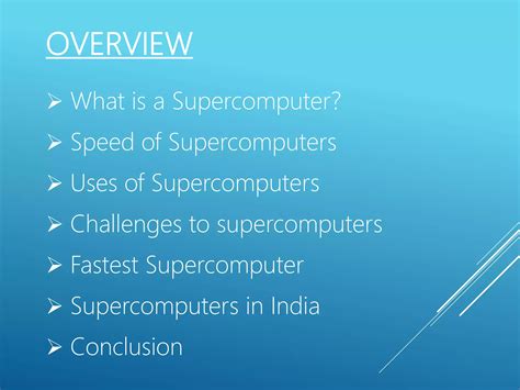 Supercomputers PPTX