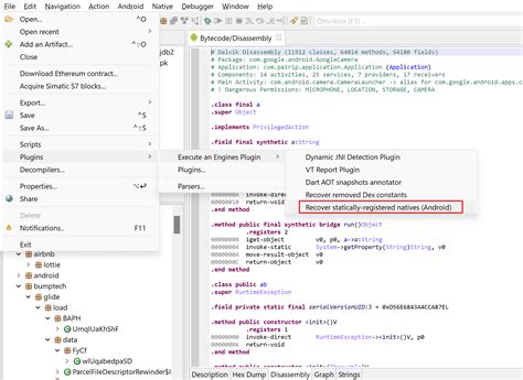 Recovering JNI Registered Natives Recovering Protected String Constants