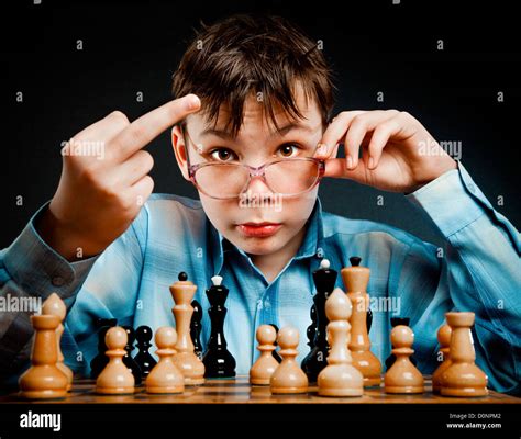 Nerd Play Chess Stock Photo Alamy