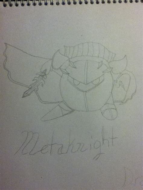 Metaknight Drawing By Epicface77502 On Deviantart