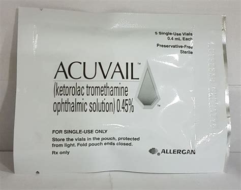 Medica Rcp Acuvail° Indications Side Effects Composition Route