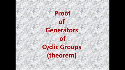 Generators Group Theory At Pedro Guevara Blog