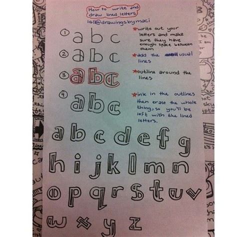 Bubble Letters Technique