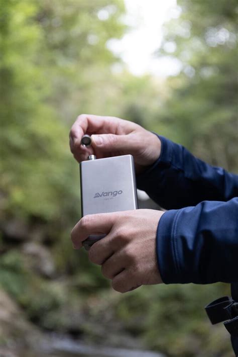 Vango Titanium Hip Flask 120ml Outdoor Trekking Essentials