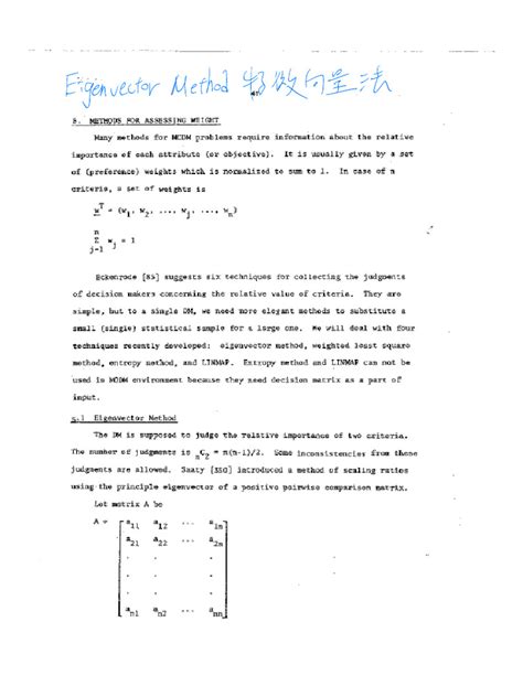 04 Eigenvector And Wls Pdf