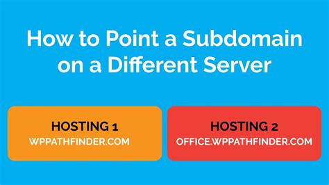 How To Host Subdomain On A Different Hosting Account Youtube
