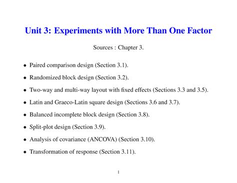 Unit3 Unit 3 Unit 3 Experiments With More Than One Factor Sources Chapter 3 Paired