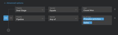 HubSpot CRM Query Builder Ability To Filter By AND And OR At The Same