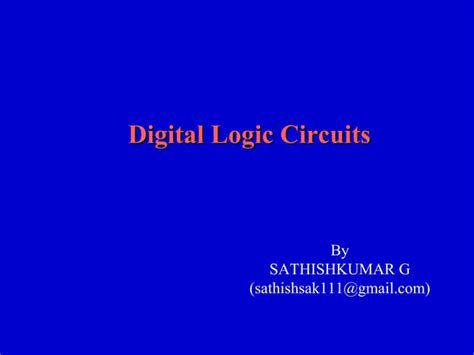 Digital Logic Circuits Ppt Programming Languages Computing