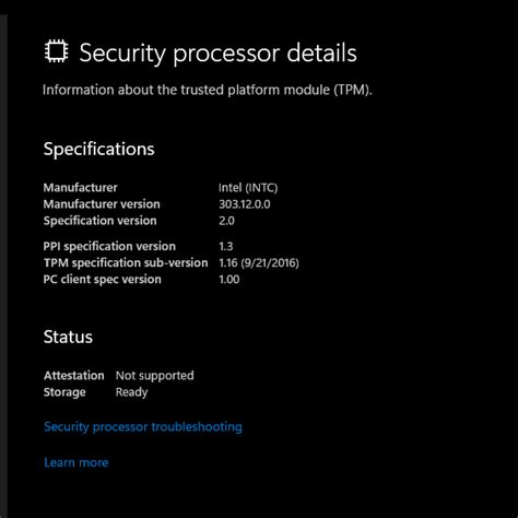Trusted Platform Module Key Attestation Not Working Microsoft Qanda
