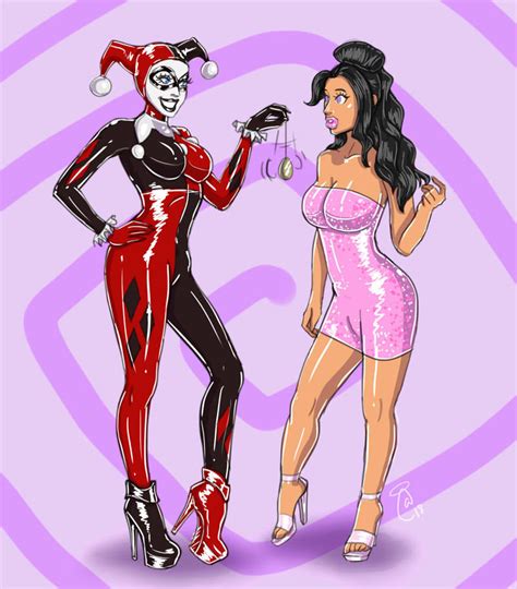 Rule 34 2girls Batman Series Bimbo Bimbofication Bodysuit Cleavage
