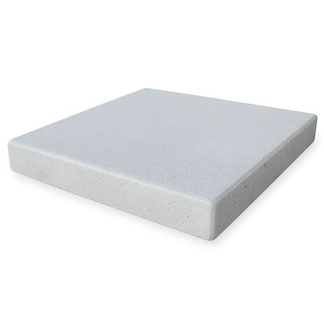 Stepping Stone 16 In X 16 In X 2 In Granada White Concrete