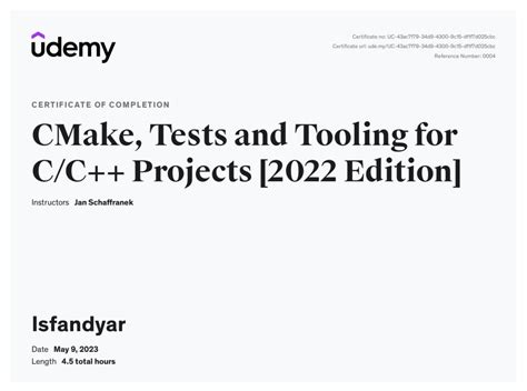 udemy course completion certificate isfandyar qureshi