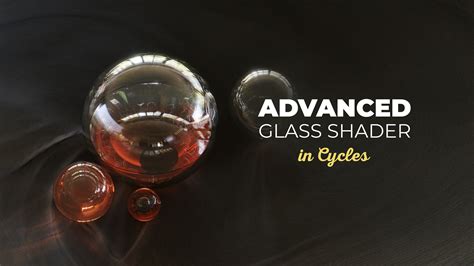 Advanced Glass Shader In Cycles BlenderNation