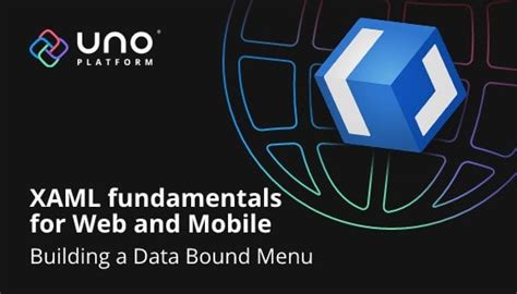 xaml fundamentals for web and mobile building a data bound menu r