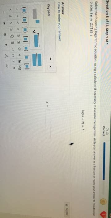 Solved Question Of Step Of Correct Solve The Chegg Com